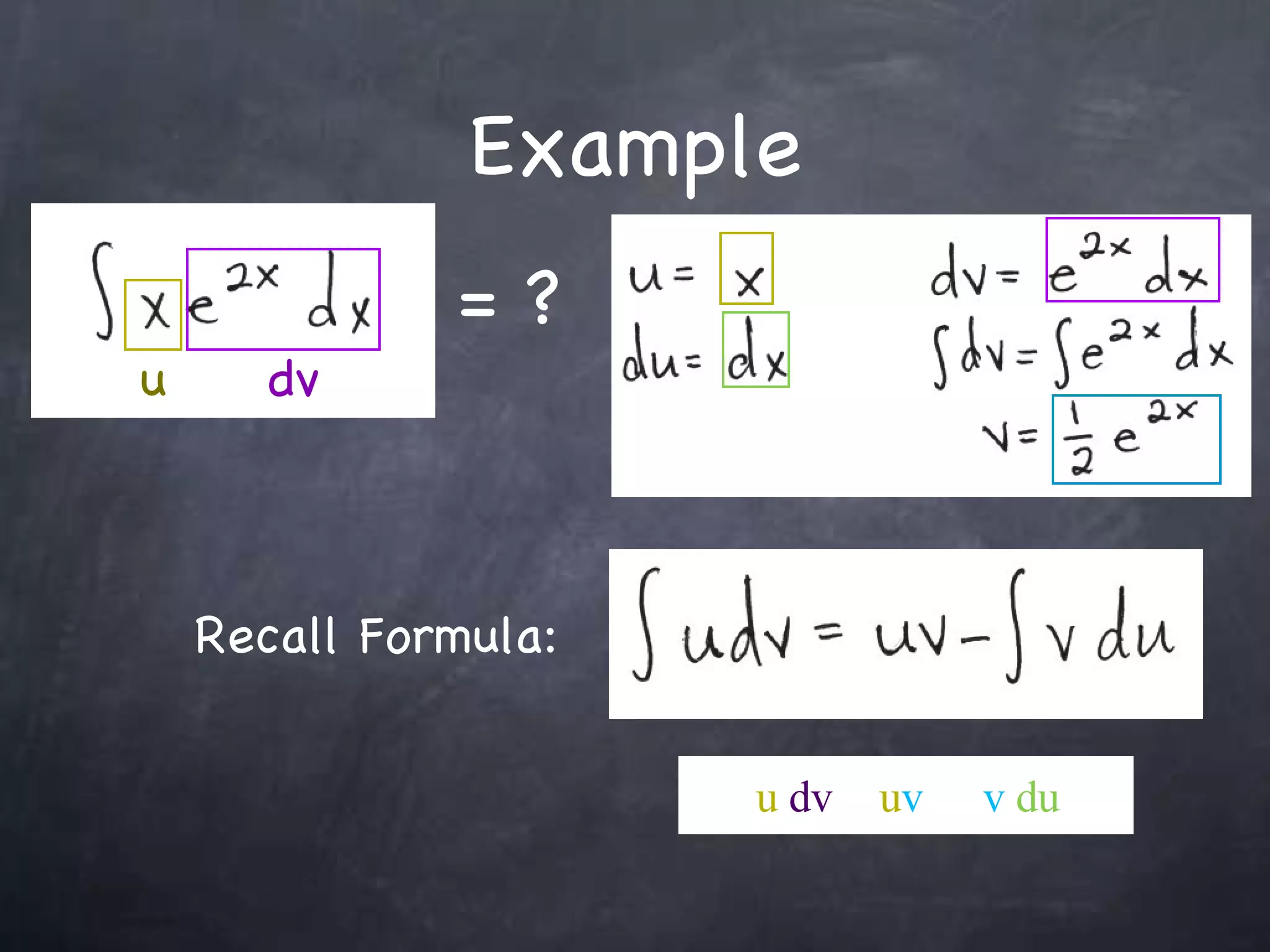 Integration By Parts Tutorial & Example- Calculus 2 | PPT | Physics ...