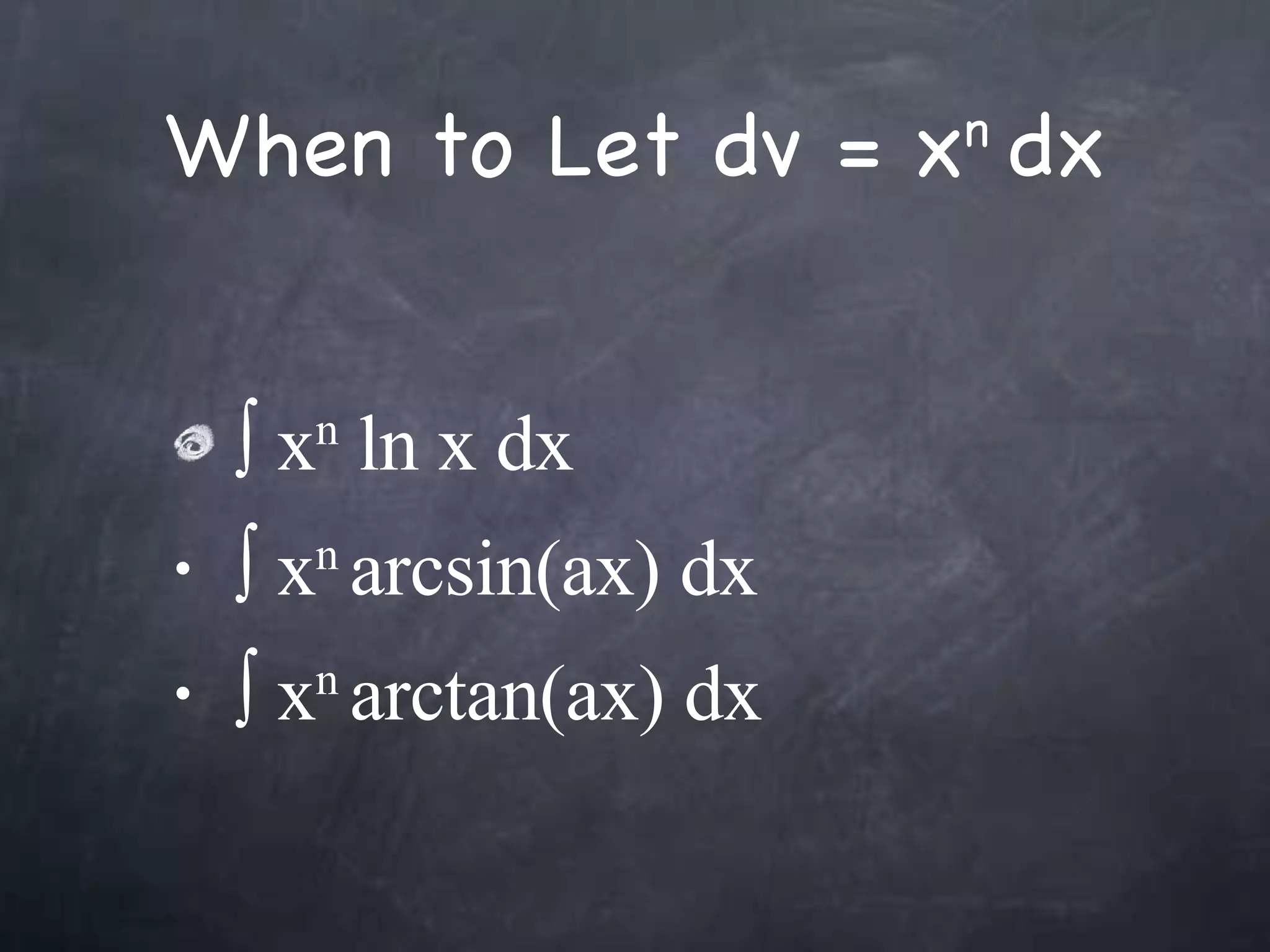 Integration By Parts Tutorial & Example- Calculus 2 | PPT