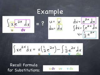 Integration By Parts Tutorial & Example- Calculus 2 | PPT