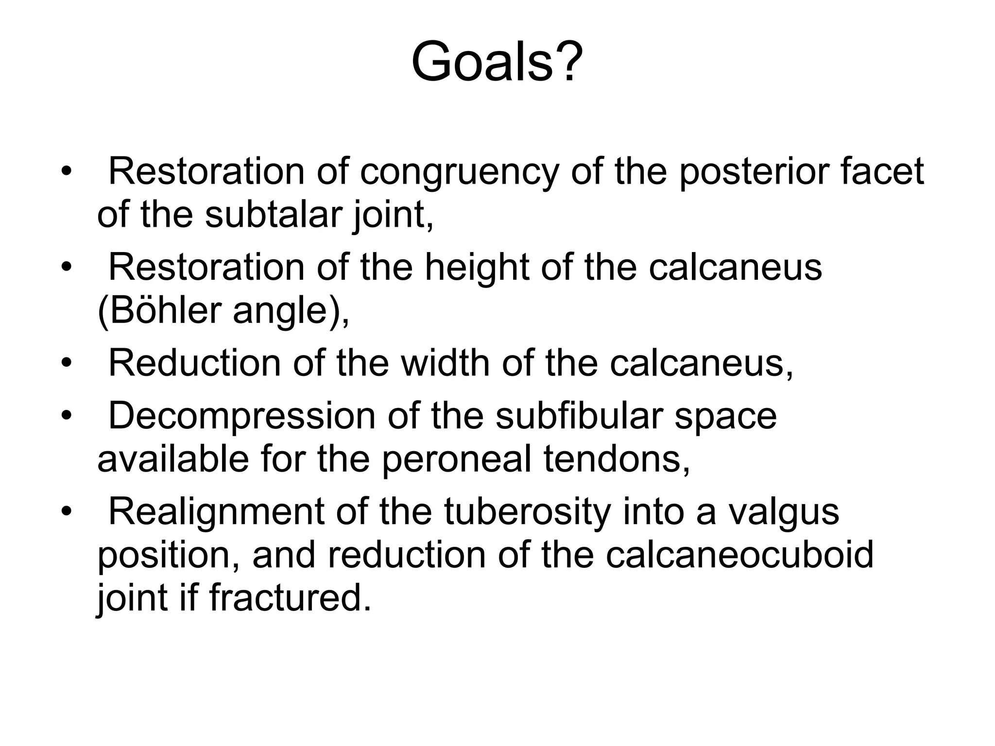 Calcaneal Fractures | PPT