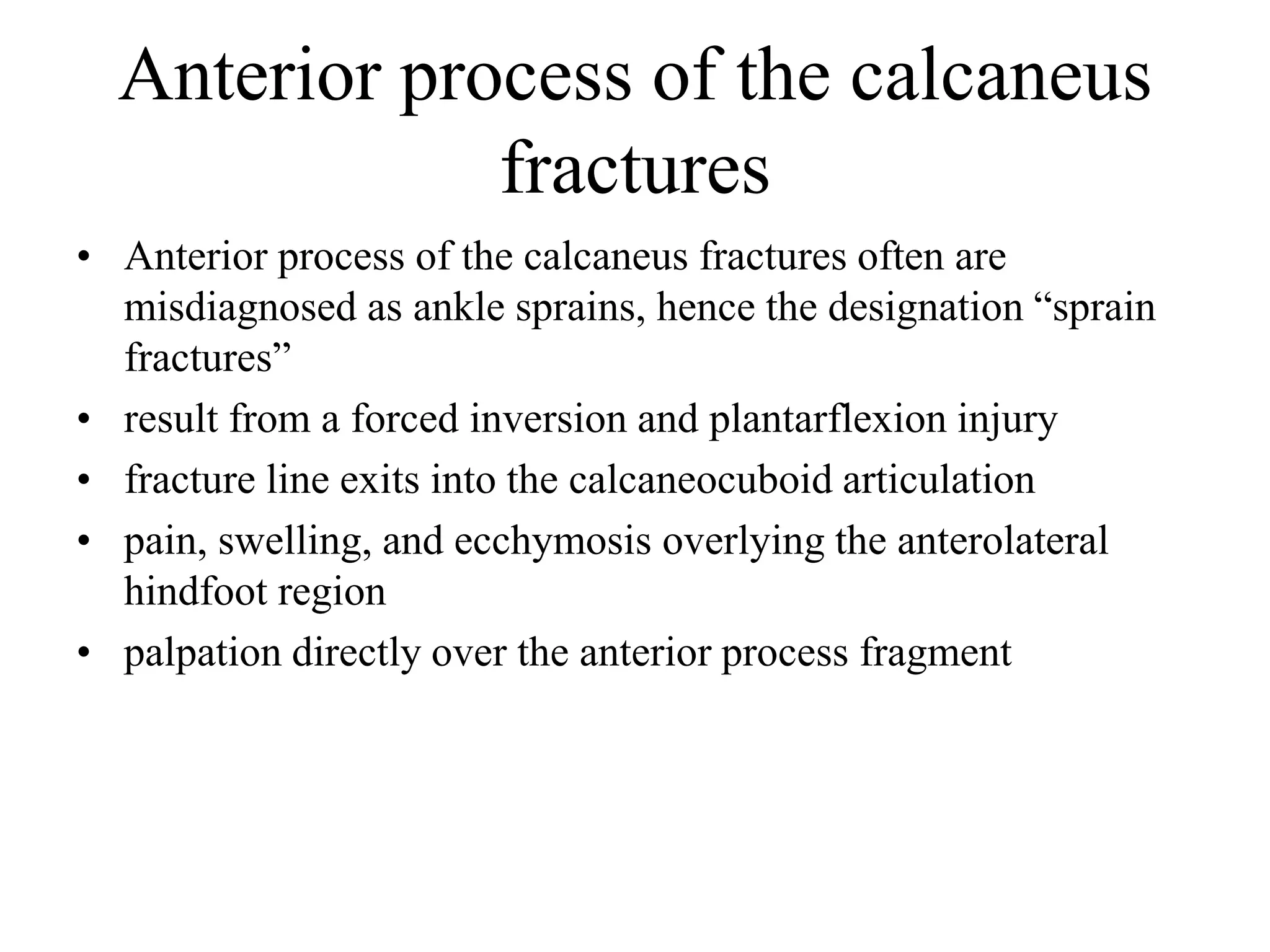 Calcaneal fractures | PPTX