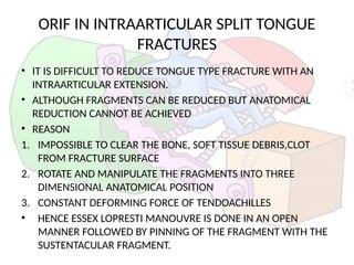 CALCANEUS FRACTURE ORIF AND COMPLICATION.pptx