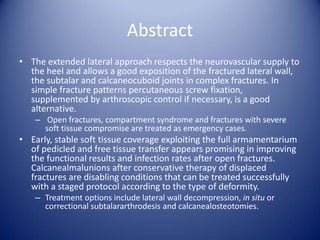 Calcaneus Fractures | PPTX