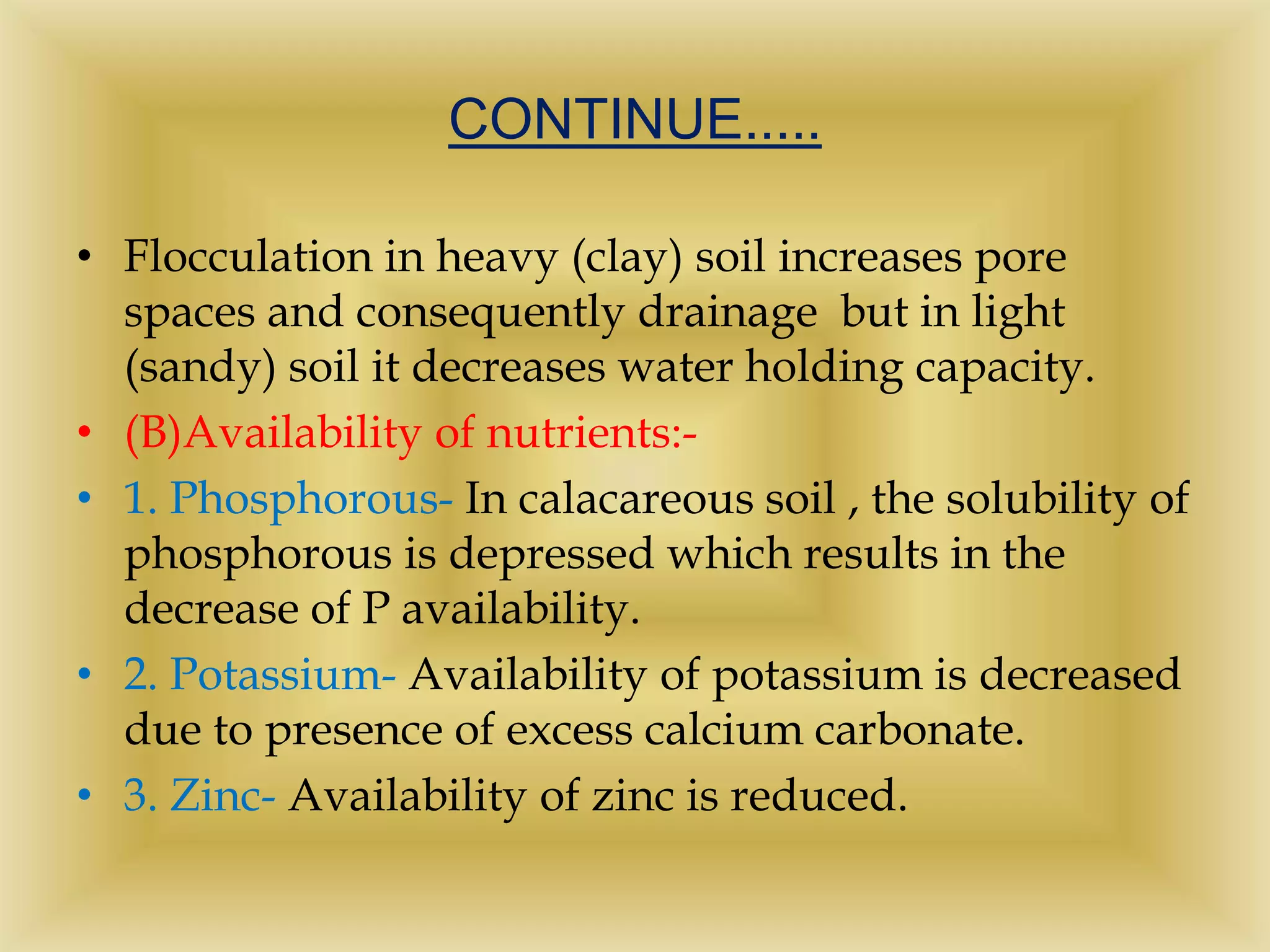Calcareous soil , Origin, Properties and Distribution in India (IGKV ...