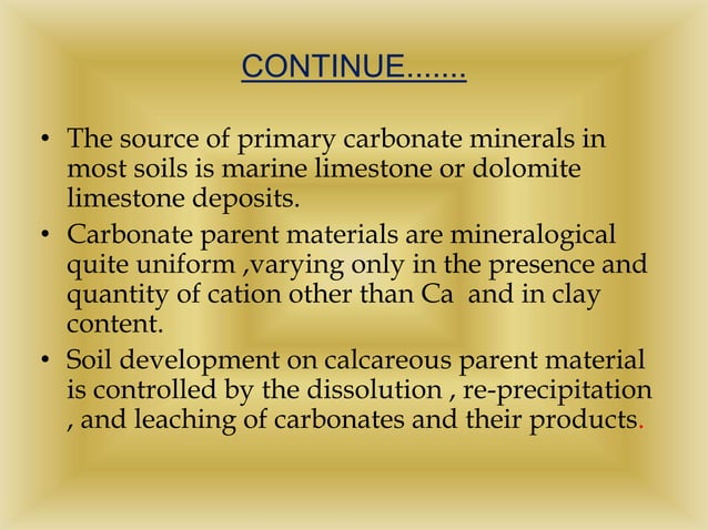 Calcareous soil , Origin, Properties and Distribution in India (IGKV ...