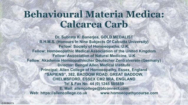 Calc Carb Behavioural MM.pptx | Medical Health