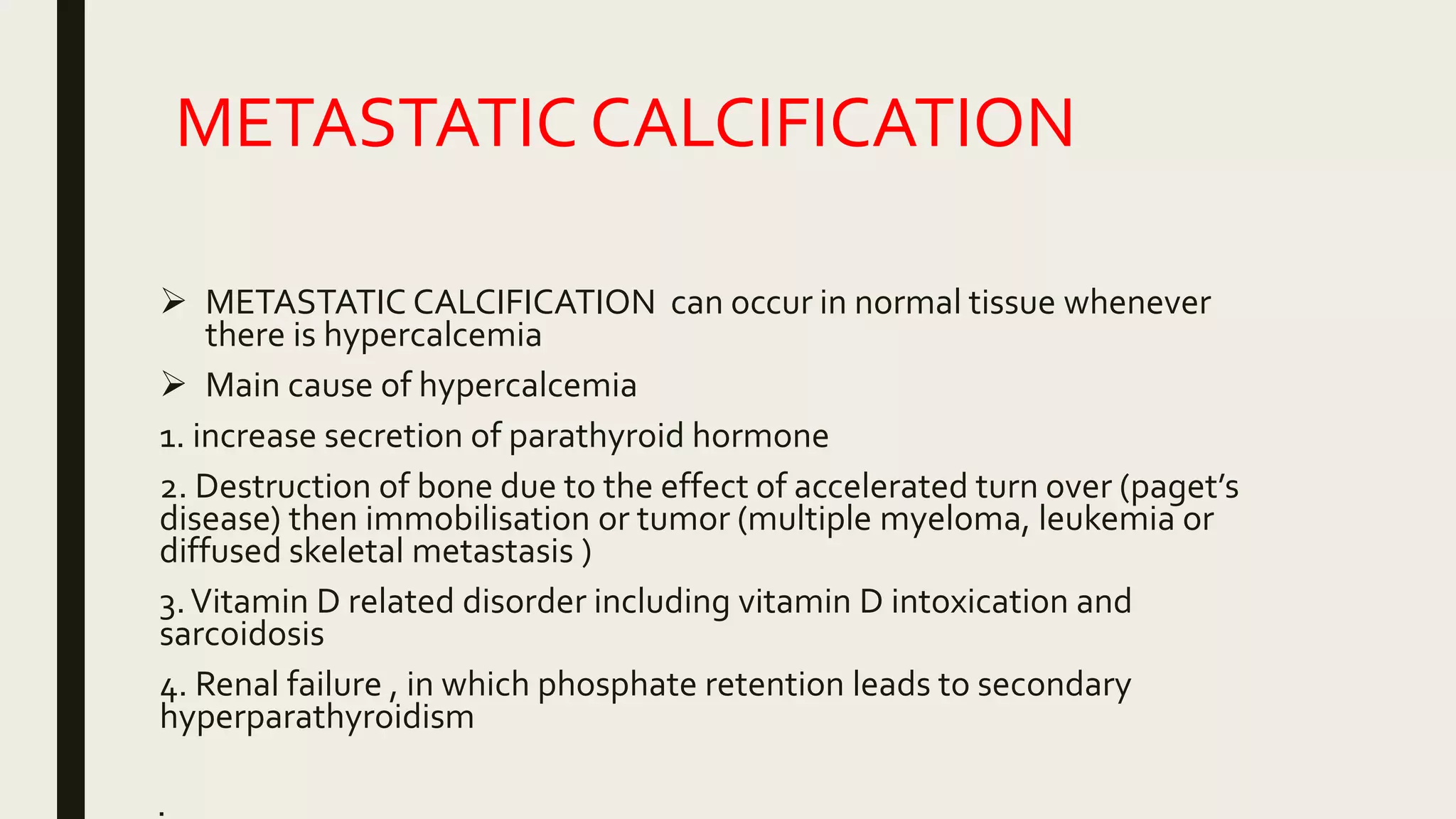 Pathologic Calcification | PPTX
