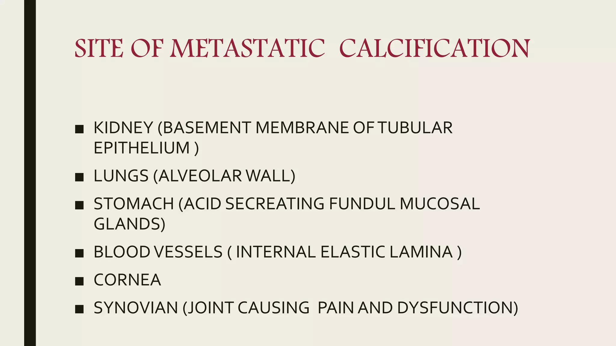 Pathologic Calcification | PPTX