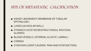 Pathologic Calcification | PPTX