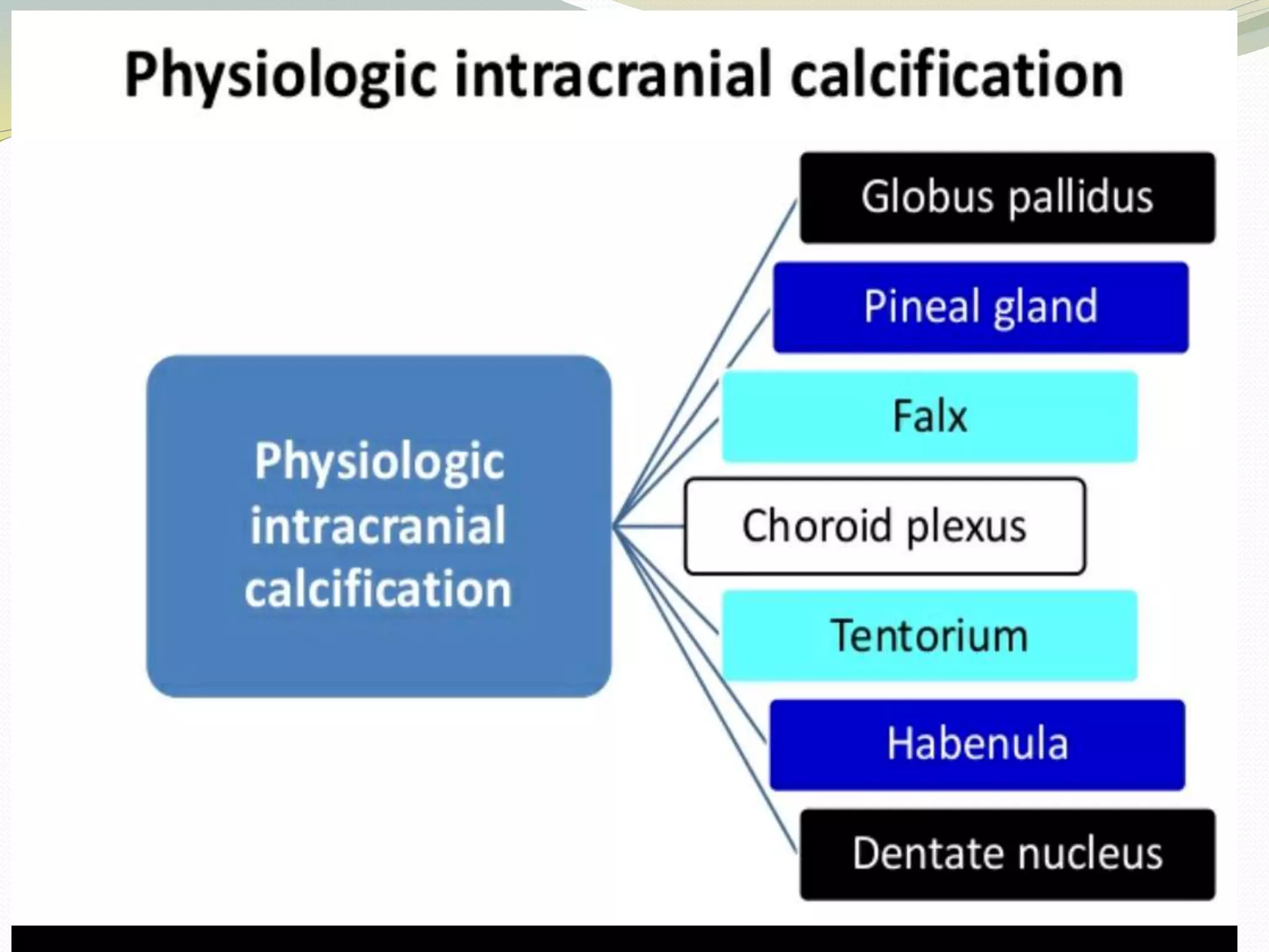 PHYSIOLOGICAL AND PATHOLOGICAL CALCIFICATION OF BRAIN | PPTX