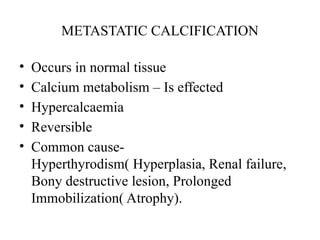 Calcification: Pathogenesis, Types, and Clinical Implications | PPTX