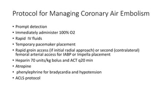Calcification air and thromus in coronary artery | PPTX