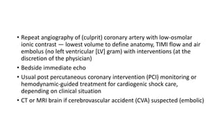 Calcification air and thromus in coronary artery | PPTX