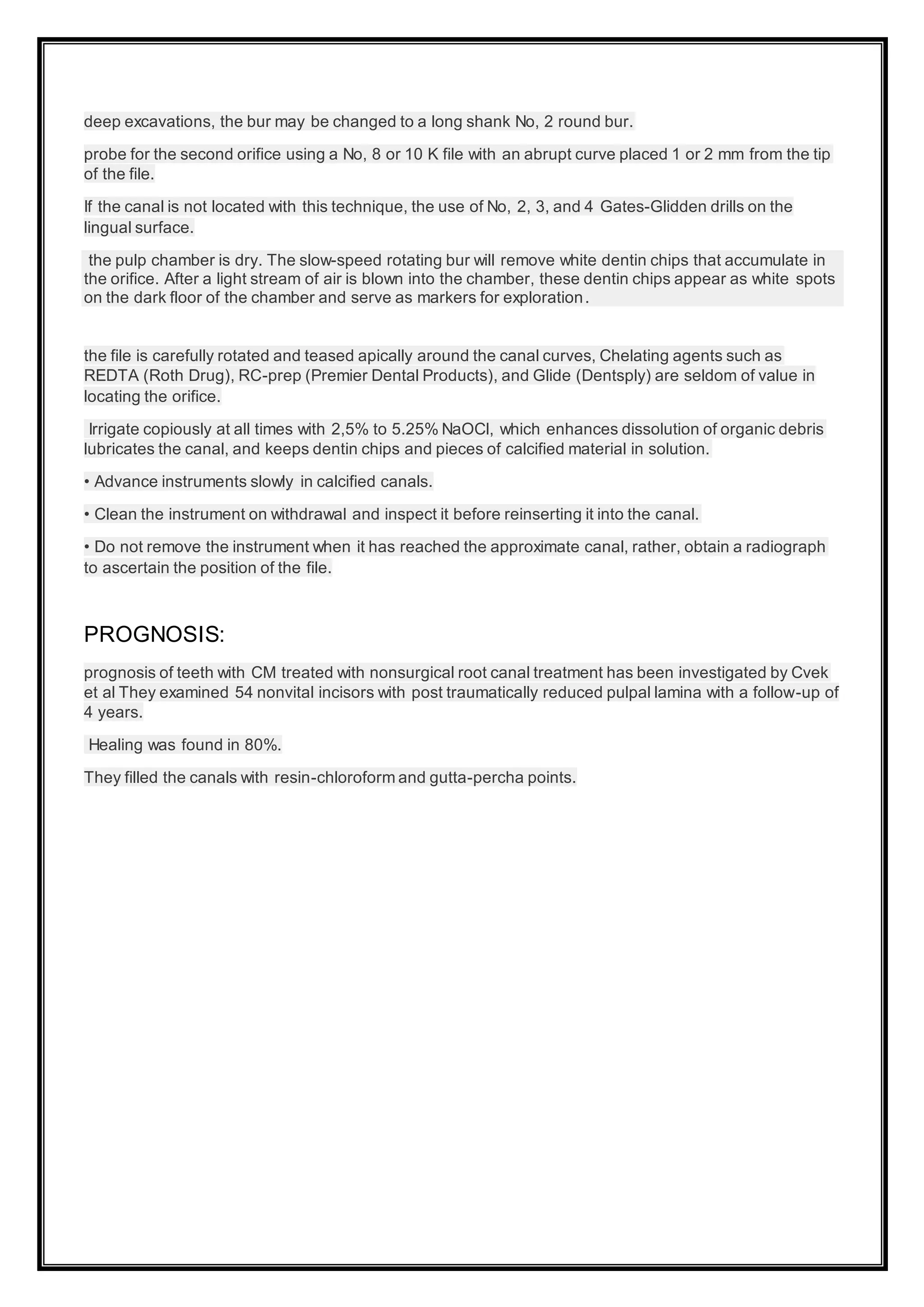 Calcific metamorphosis PPT | DOCX