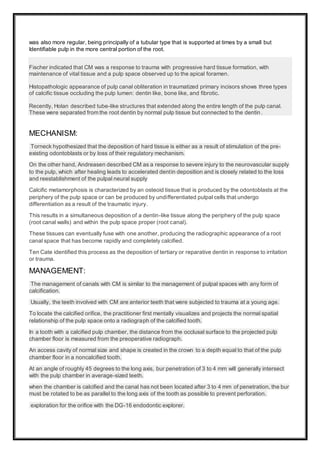 Calcific metamorphosis PPT | DOCX