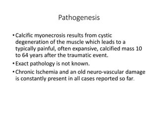 Calcific Myo-necrosis | PPTX