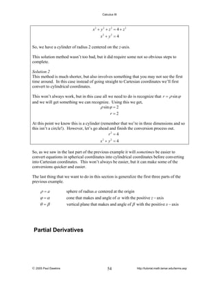 Calc iii complete | PDF