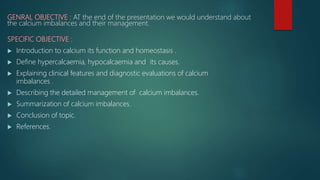 Calcim imbalances | PPTX