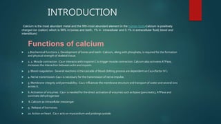 Calcim imbalances | PPTX