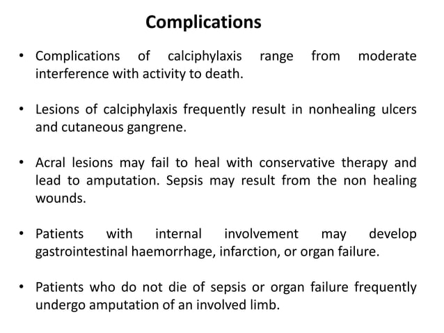Calciphylaxis | PPTX