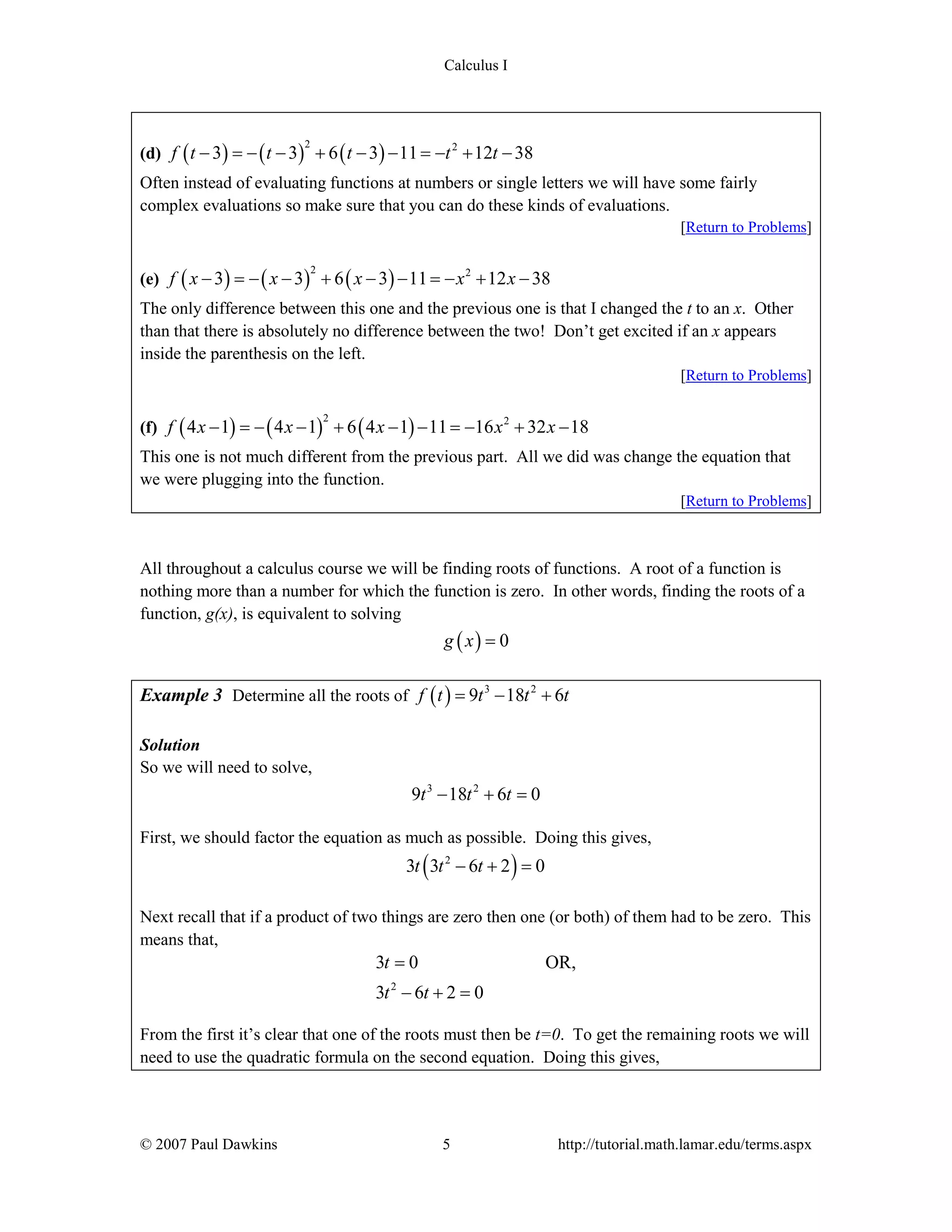 Calculus - Functions Review | PDF