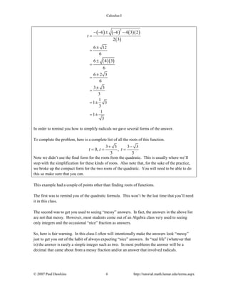 Calculus - Functions Review | PDF