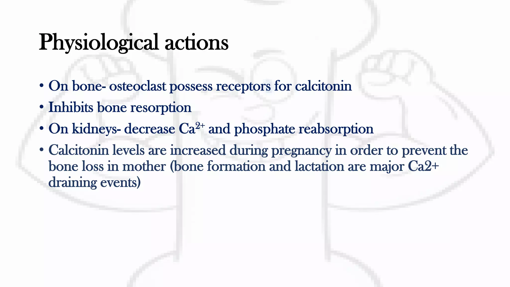 Calcitonin- Physiological actions I Calcium homeostasis 3 I Endocrine ...