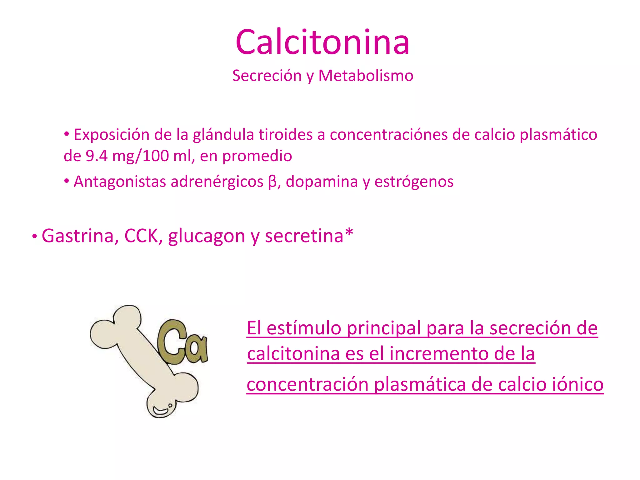 Calcitonina y hormona paratiroidea | PPT