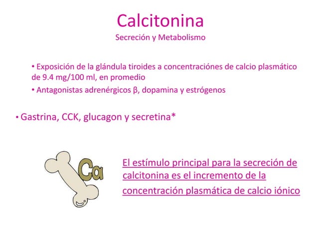 Calcitonina y hormona paratiroidea | PPT