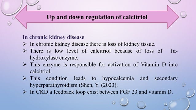 Calcitriol hormone and its up and down regulation | PPT
