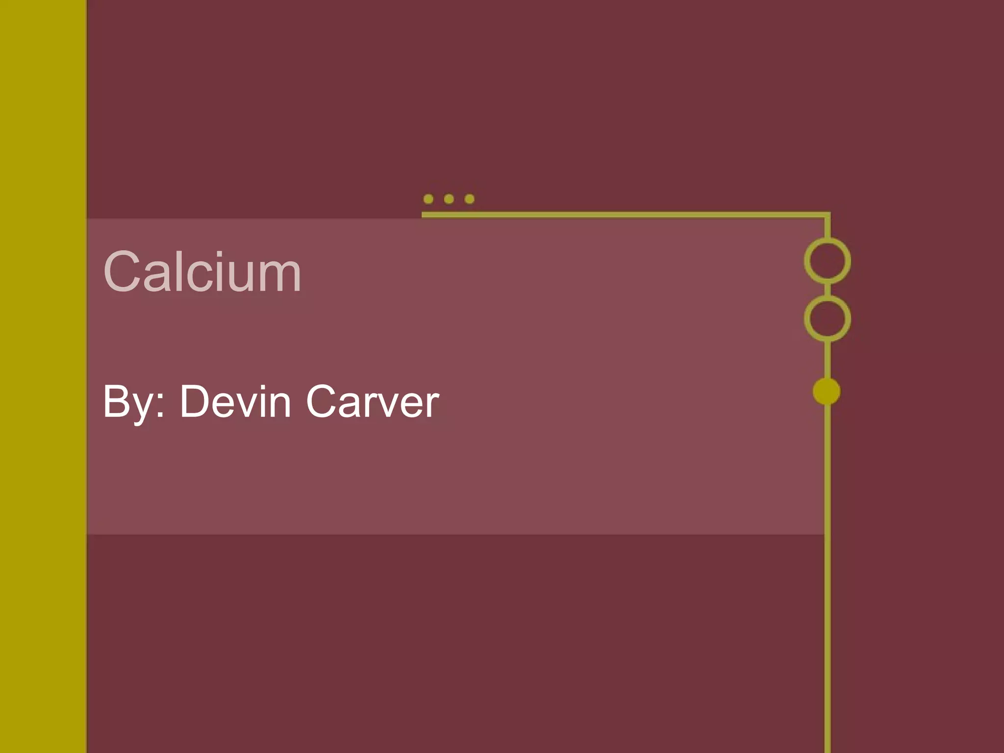 Calcium | PPT
