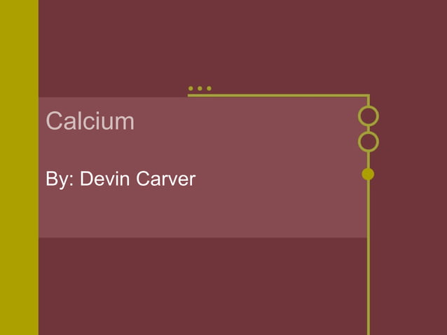 Calcium | PPT