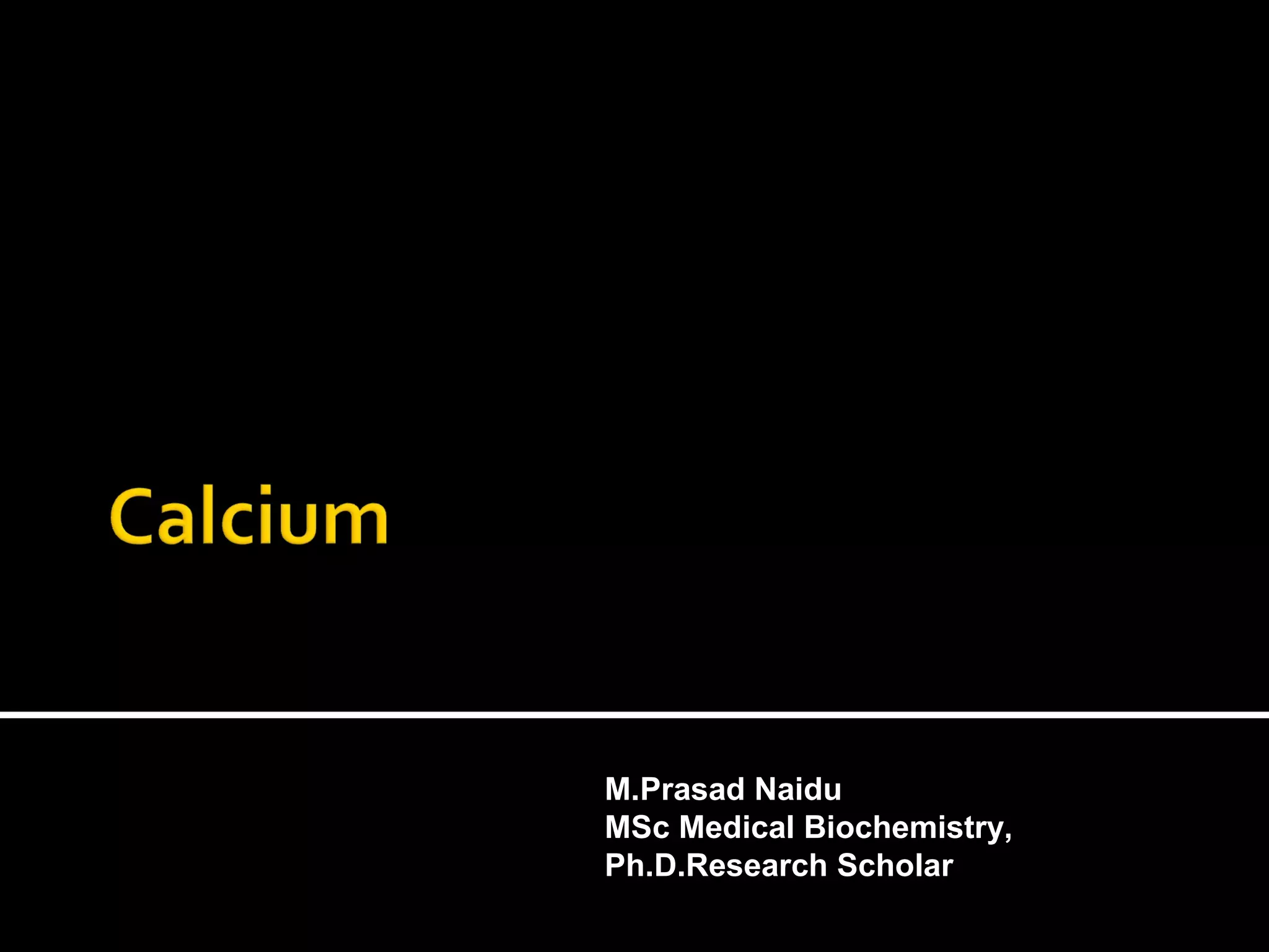 Calcium | PPT