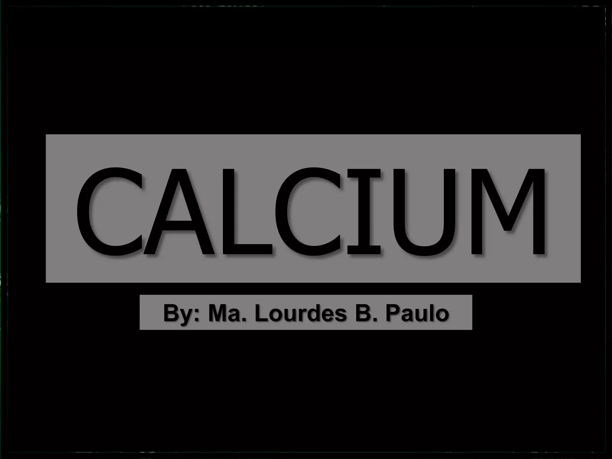 Chemical Element:Calcium | PPTX