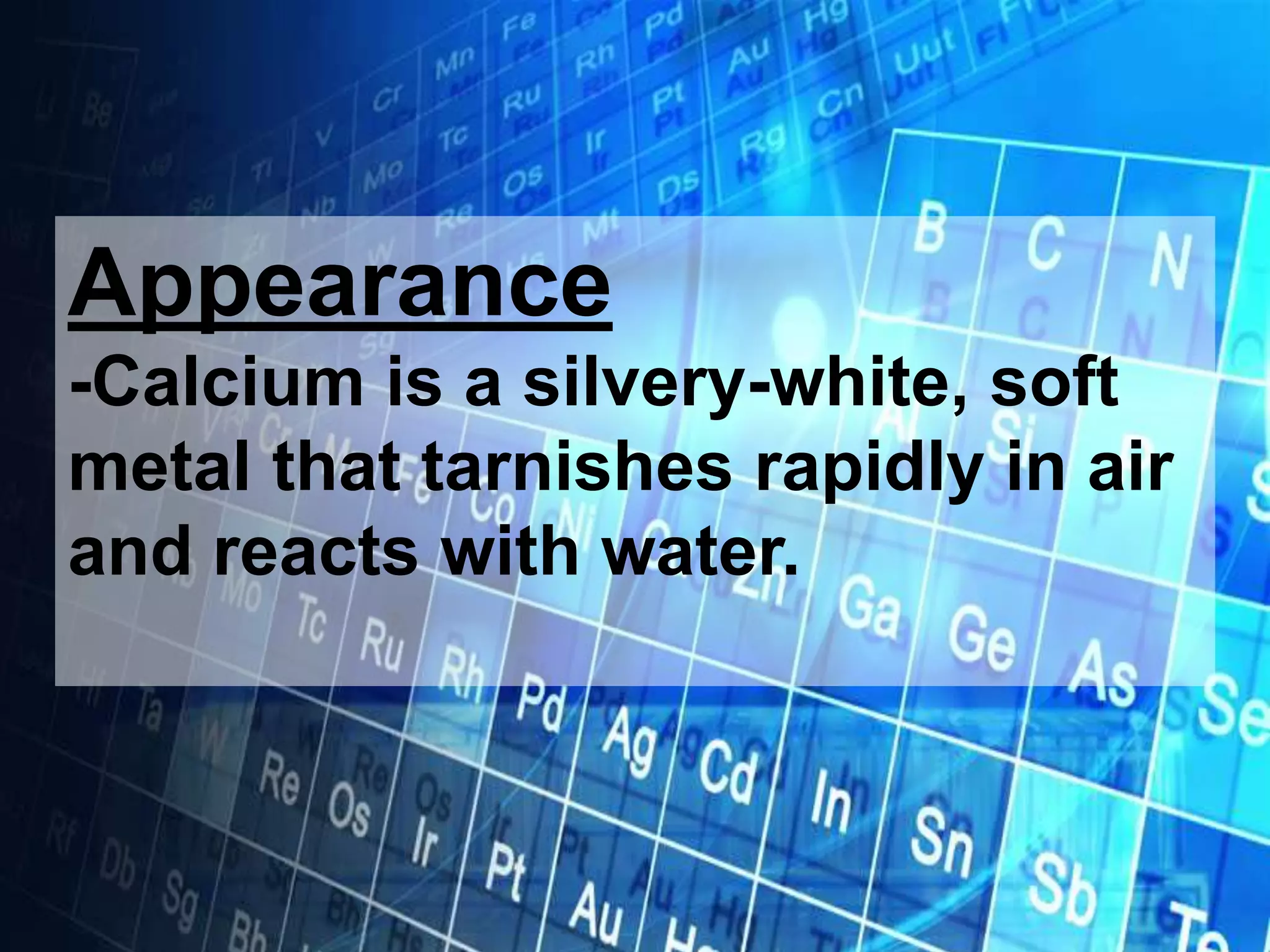 Chemical Element:Calcium | PPTX