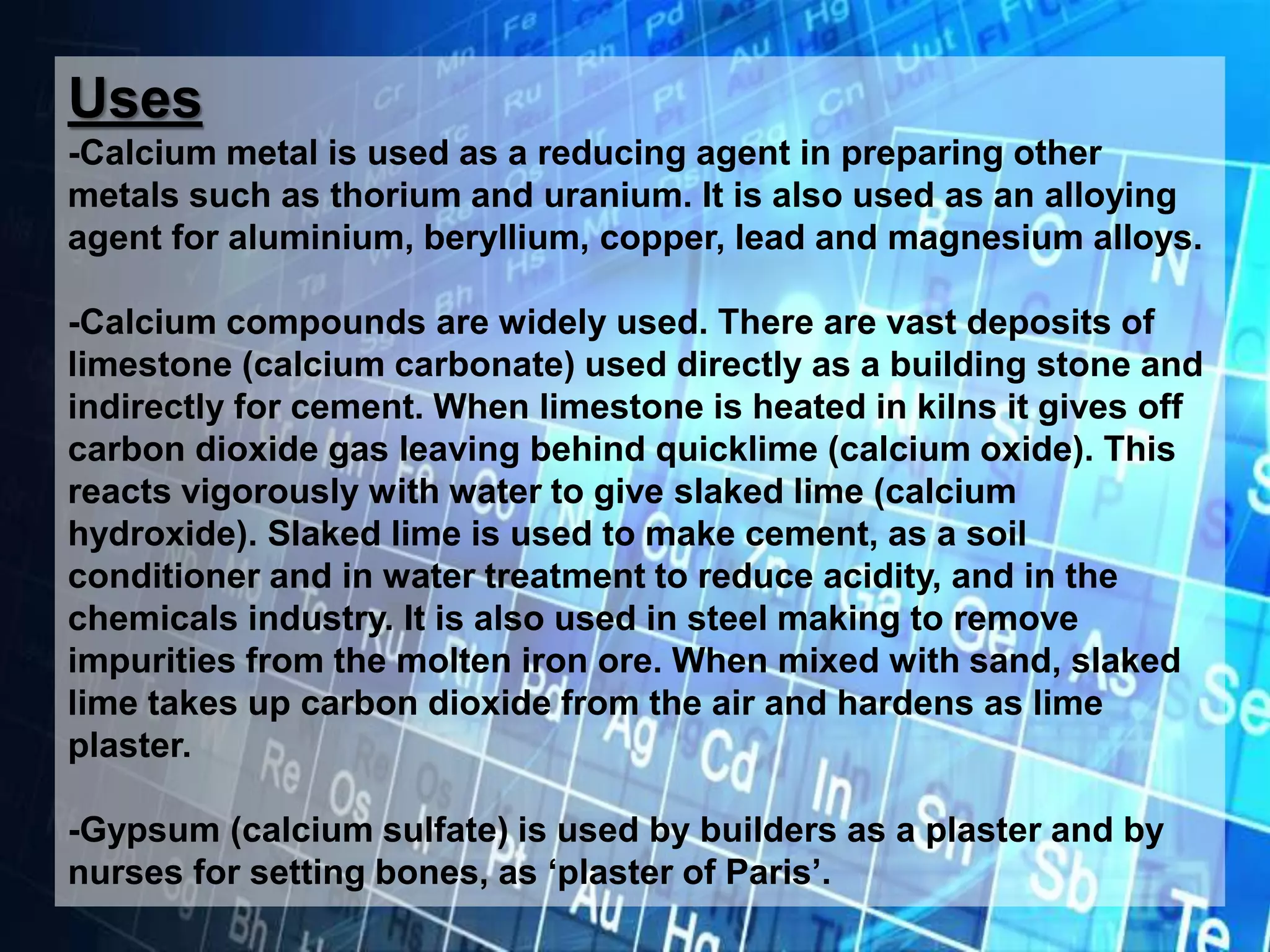 Chemical Element:Calcium | PPTX