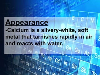 Chemical Element:Calcium | PPTX