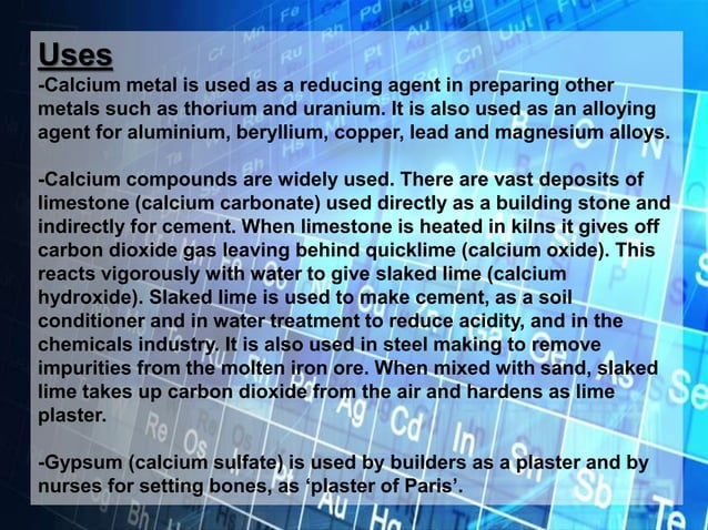 Chemical Element:Calcium | PPTX
