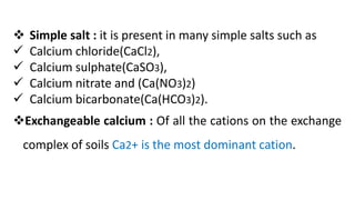Calcium- secondary nutrient | PPTX