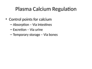 calcium in human body and its nutrient needs | PPTX