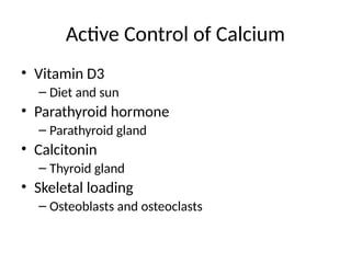 calcium in human body and its nutrient needs | PPTX