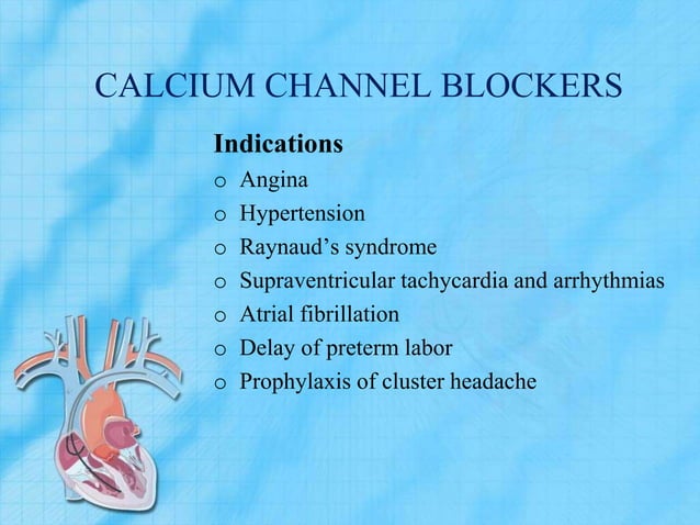Calcium antagonists.pptx 1 | PPTX | Heart and Cardiovascular Diseases ...
