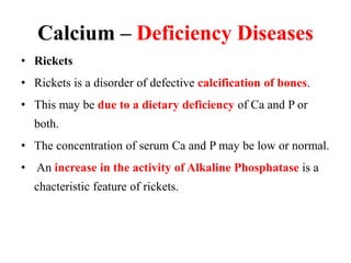 Calcium biochemical role, rda and deficiency | PPTX