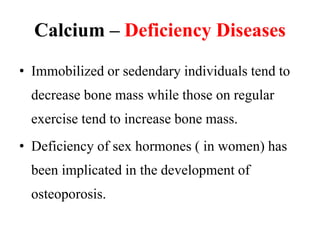 Calcium biochemical role, rda and deficiency | PPTX