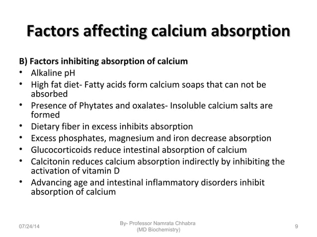Calcium functions and significance | PPT