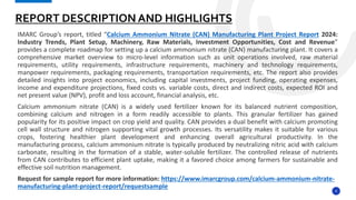 Calcium Ammonium Nitrate (Can) Manufacturing Process, Machinery ...