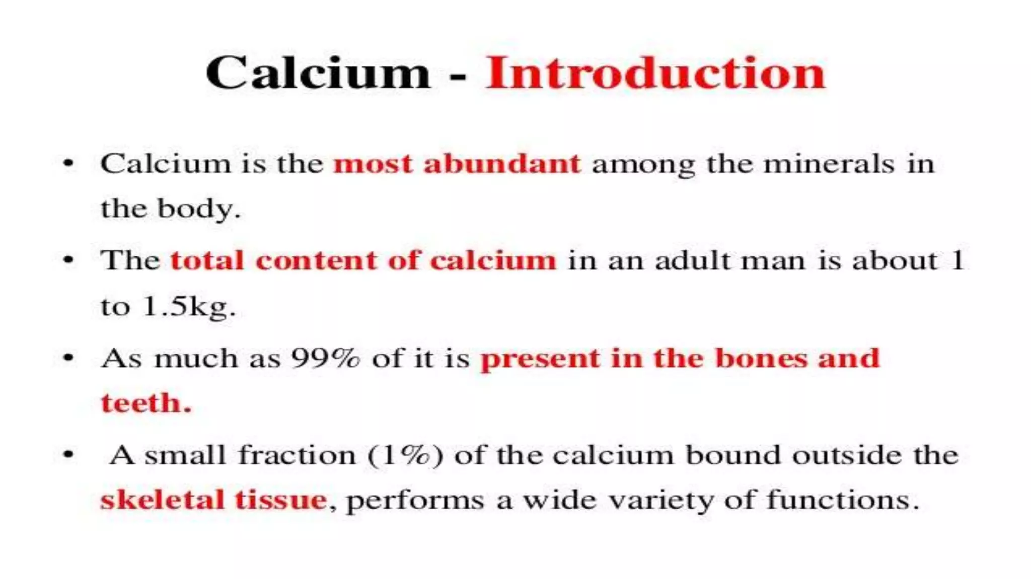 Calcium and its sources | PPTX
