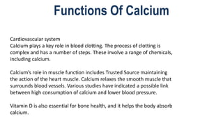 Calcium and its sources | PPTX | Chemistry | Science