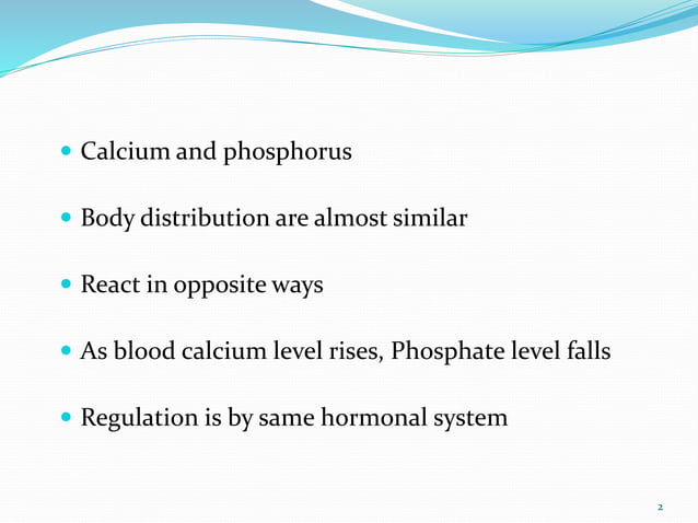 Calcium and phosphorus metabolism | PPTX