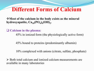 Calcium and phosphorus metabolism | PPTX